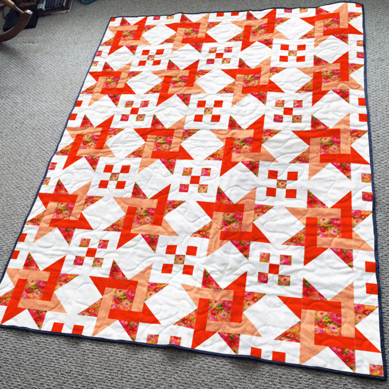 Bright Star Blooms Quilt – Quilt Vibe